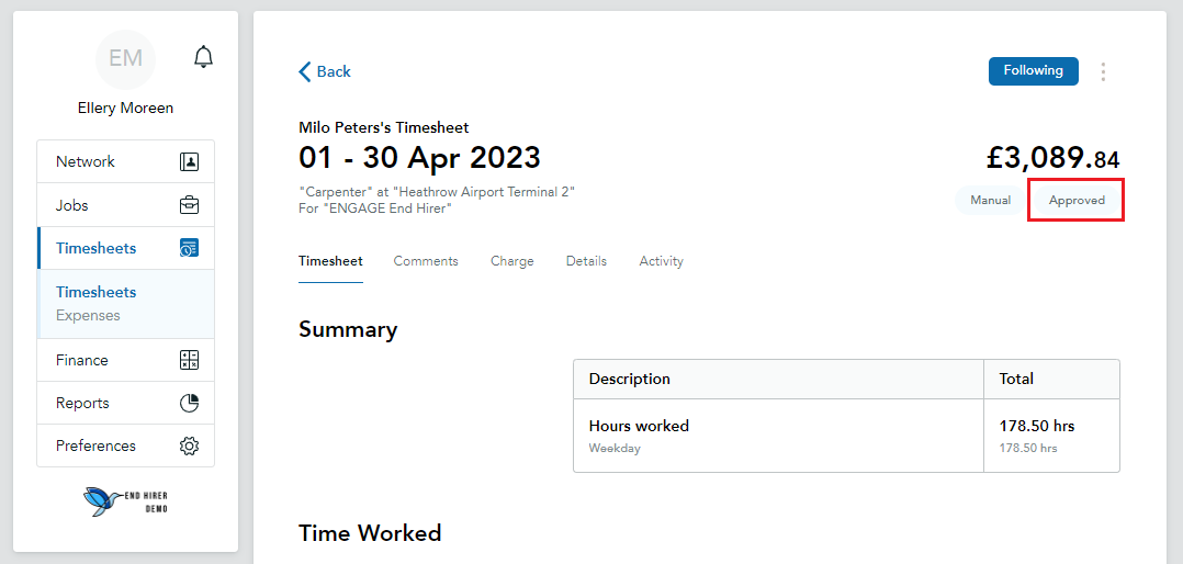 How to Approve and Reject Timesheets – Engage