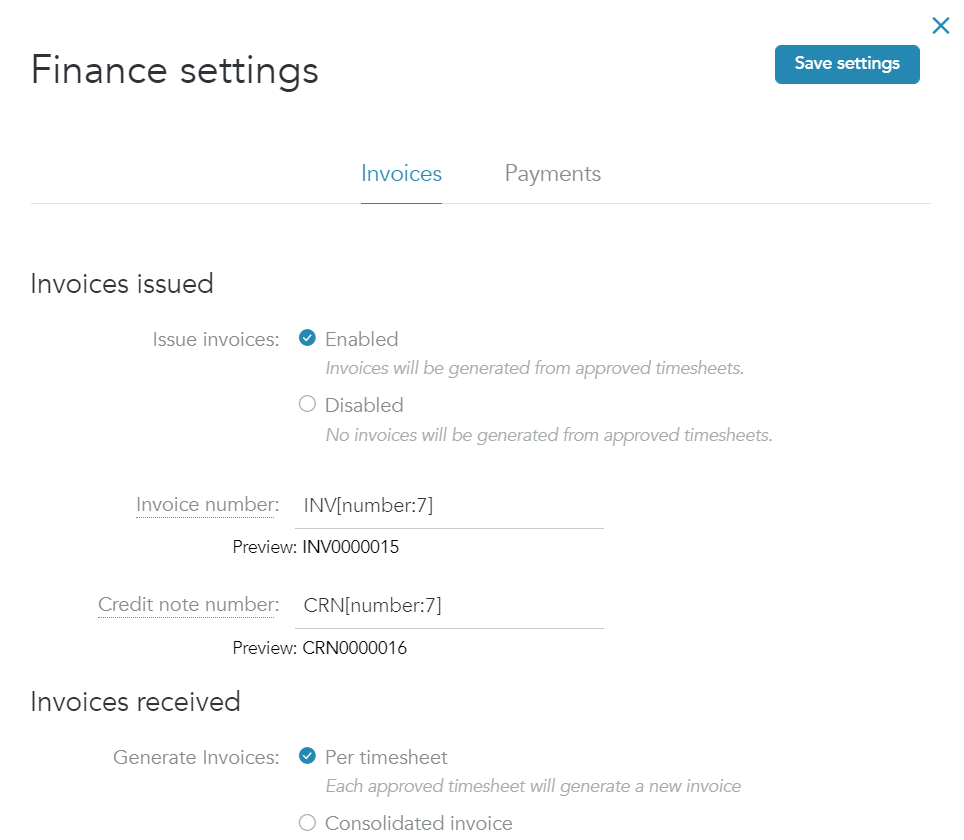How to Configure your Invoice/Payment Settings – Engage