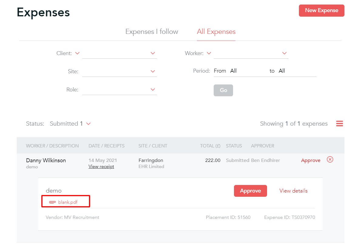 How to Create, Approve, Reject, and Cancel Expenses – Engage