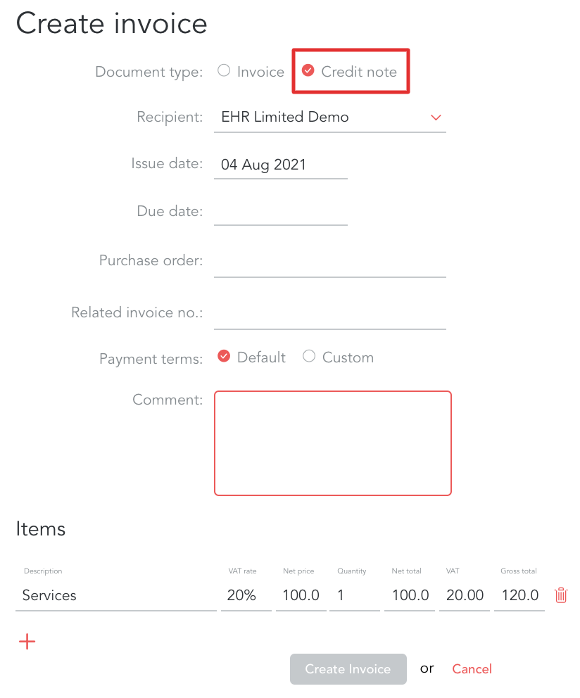 How to Raise Credit Notes – Engage